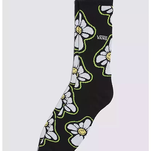 Vans | Underwear & Socks | Vans Unisex Smiling Flower Skaters Sock Crew ...